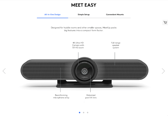 Logitech MeetUp HD Video and Audio Conferencing System for Small ...